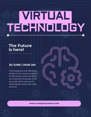 Free Technology Poster Templates Venngage