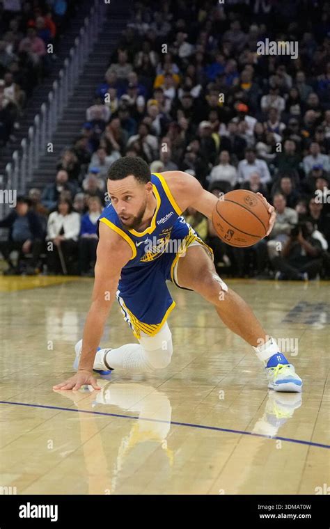 Golden State Warriors Guard Stephen Curry During An Nba Basketball Game