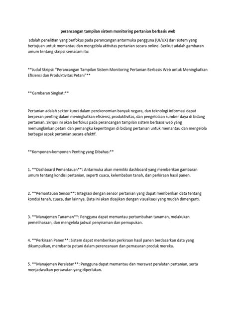 Perancangan Uiux Sistem Pertanian Pdf