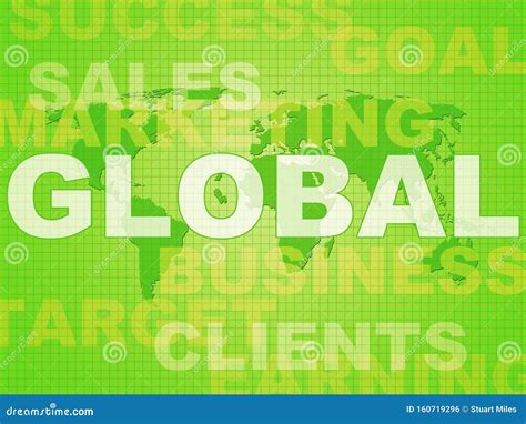 Global Concept Icon Means Worldwide Or International Trading 3d