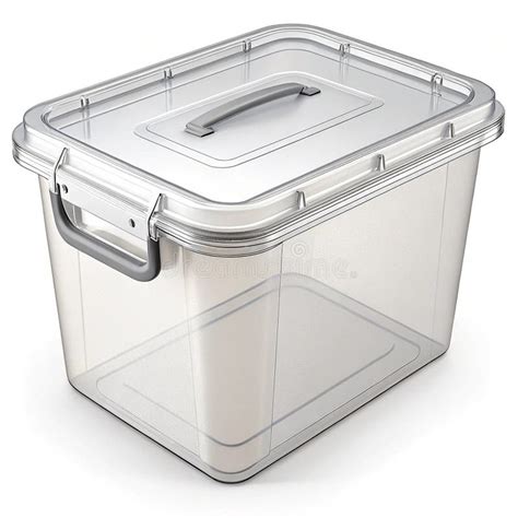 Plastic Storage Bin With Lid Png Stock Illustration Illustration Of
