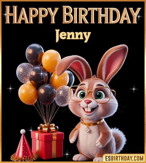 Happy Birthday Jenny  🎂 Animated Images Wishes And Music 【27 S】