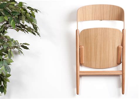 David Irwin Designs Wooden Folding Chair For Case Furniture