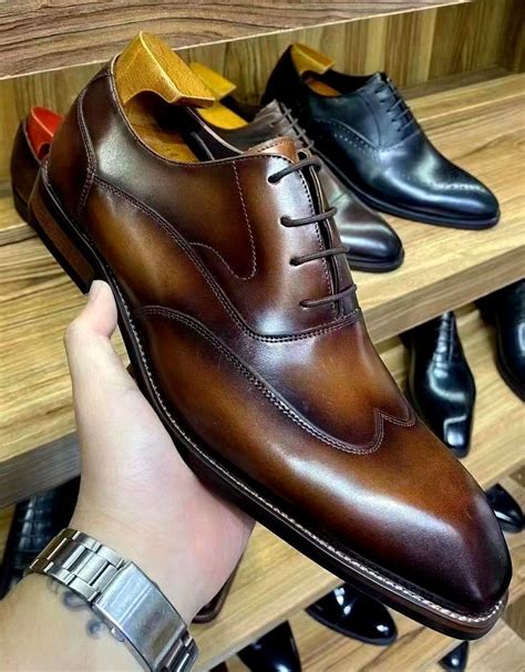 Formal Leather Wingtip Oxford Dress Shoes Oxford Dress Shoes Shoes Oxford Shoes Men