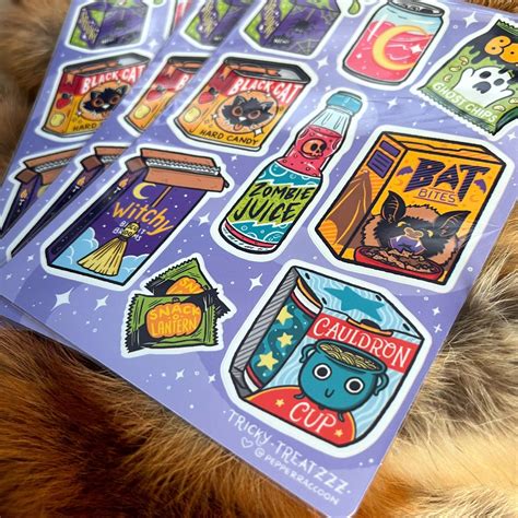Tricky Treatzzz Sticker Sheet Pepper Raccoon