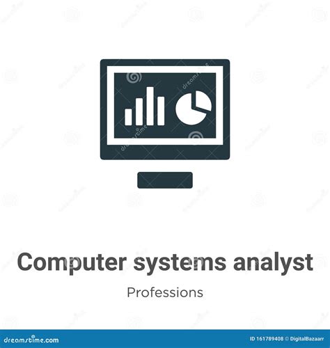 Computer Systems Analyst Vector Icon On White Background Flat Vector Computer Systems Analyst