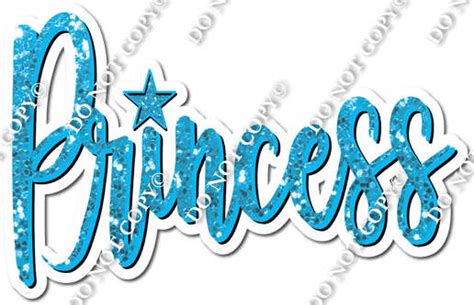 Caribbean Sparkle Cursive Princess Statement W Variant Sign Swag Usa