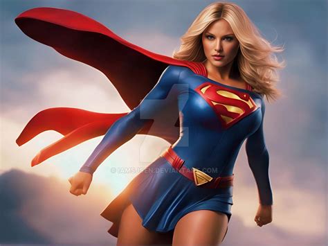 Supergirl Flying High By Iamsjsen On Deviantart