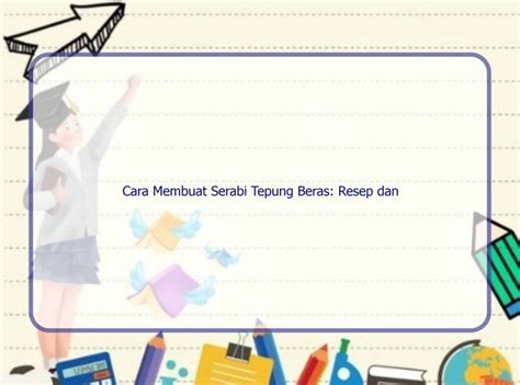 Cara Membuat Serabi Tepung Beras Resep Dan Panduan Lengkap Rintik Sedu