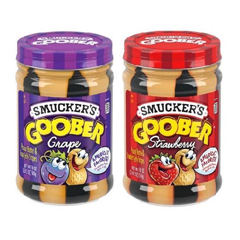 Smuckers Goober Peanut Butter And Strawberry Jelly Jello Jam Spread 51