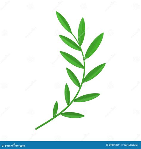 Tree With A Curved Crown Cartoon Vector 83483141