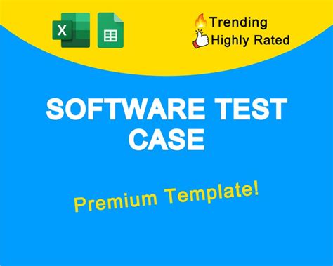 Software Test Case Template Etsy