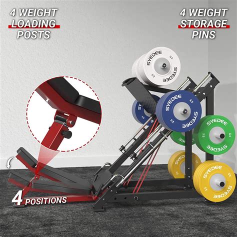 Syedee Leg Press Machine With Calf Block Adjustable Leg