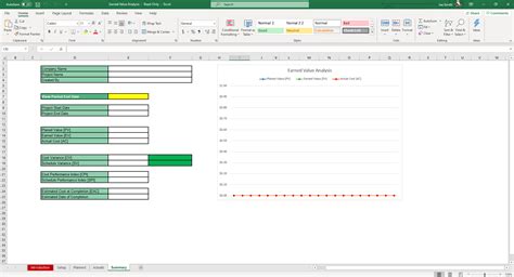 Earned Value Analysis Excel Template Simple Sheets