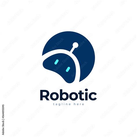 Robot Logo Template Robotic Logo Design Tech Bot Logo Vector