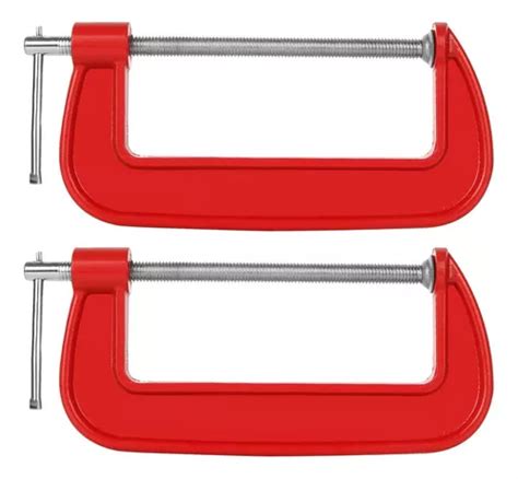 Kit 2 Grampos Sargento 6 Pol Tipo C Ferro Reforçado Charbs Frete Grátis