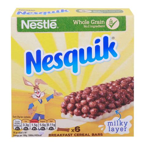 Nestle Nesquick Cereal Bar 6x25g 150gram Shopee Philippines