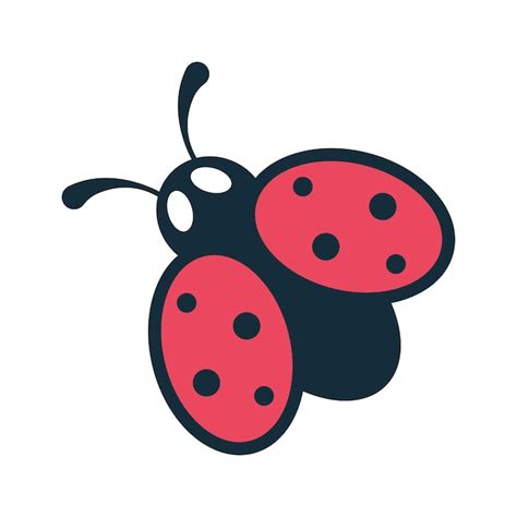 Premium Vector Ladybug Icon Logo Design Illustration