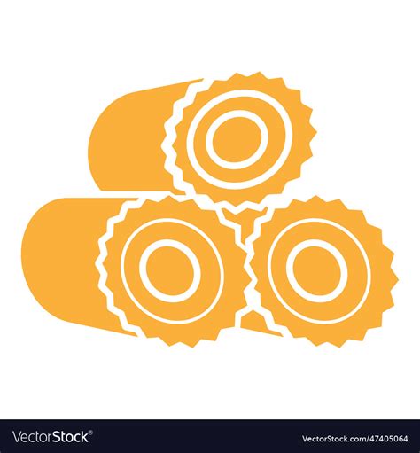 Hay Stack Icon Clipart Design Template Isolated Vector Image