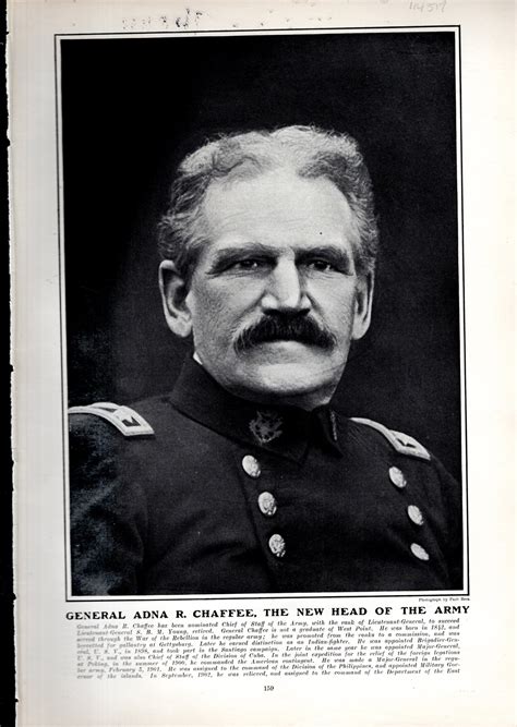 Print General Adna R Chaffee The New Head Of The Army From Harpers Weekly January 30