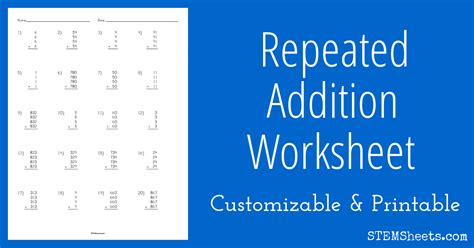 2nd Grade Math Worksheets Operations And Algebraic Thinking Repeated Addition Rocking