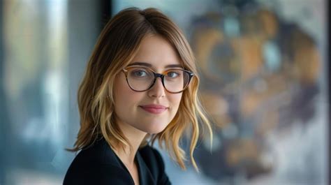Premium Photo Woman Wearing Glasses Looking At Camera
