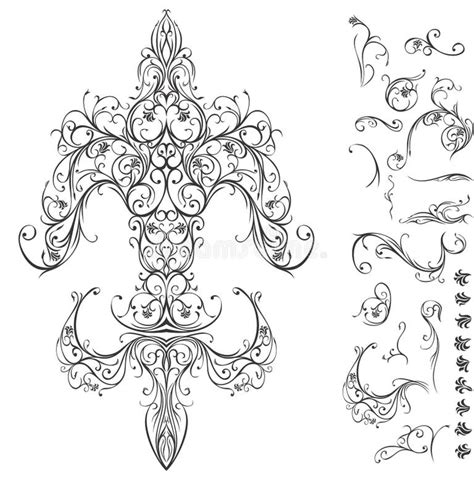 Fleur De Lis Ornaments Stock Illustrations 82 Fleur De Lis Ornaments