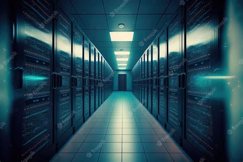 Premium Ai Image Data Center Server Room Big Data Retention Technologies Used In Cloud Computing