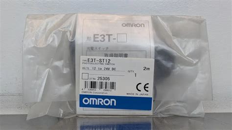 Omron E3t St12 Photoelectric Switch 2m 12 24vdc Neo Surplus