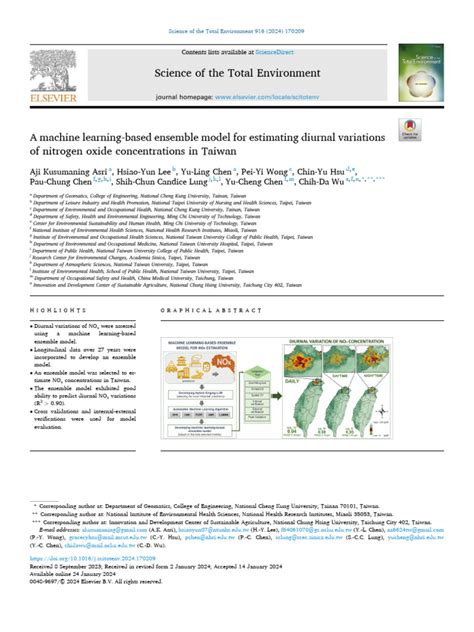 A Machine Learning Based Ensemble Model For Estimating 2024 Science Of