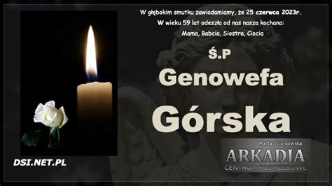 Śp Genowefa Górska Dsi Drawskie Strony Internetowe