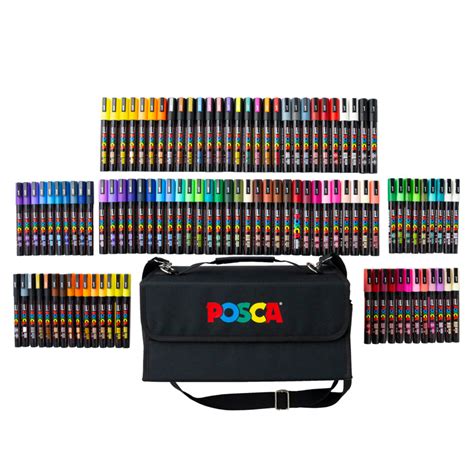 Uni® Posca® Exclusive Special Edition Set 105 Count Kit Including 3m