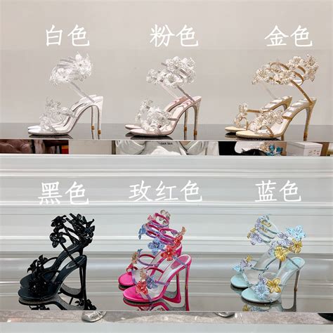 2025法式少女水钻高跟鞋蛇形缠绕仙女鞋蕾丝水晶婚鞋细跟欧美凉鞋虎窝淘