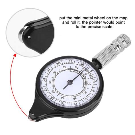2 In 1 Mini Outdoor Map Measurer Compass Accurate Grandado
