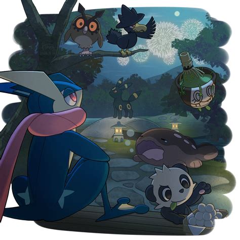 Wataame4907 Clodsire Greninja Hoothoot Murkrow Pancham Sinistcha