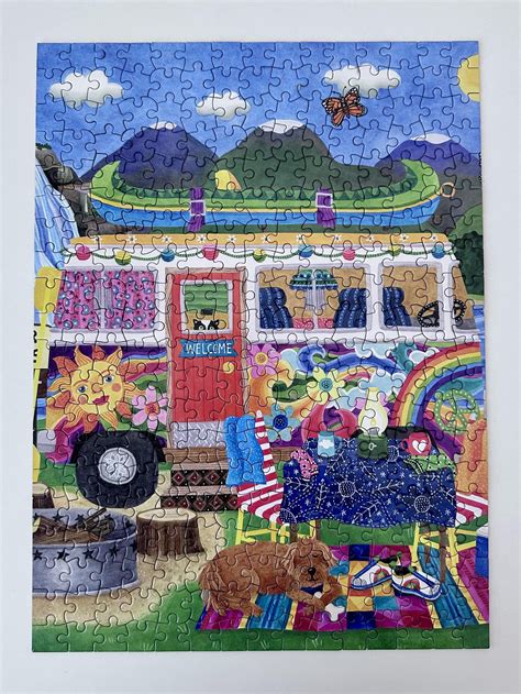 Happy Camper Multipack, Ceaco, 5 puzzles, 1 x 750, 2 x 500, 2 x 300, Stephanie Peterson Jones ...