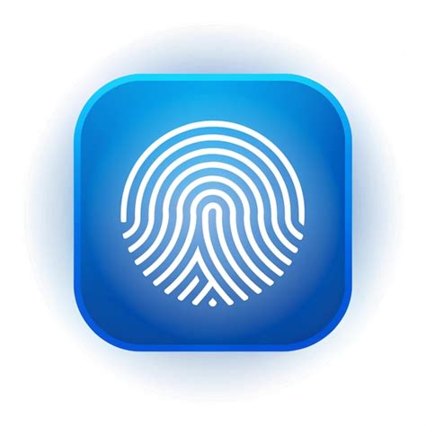 3d Fingerprint Recognition Isolated On White Background Fingerprint