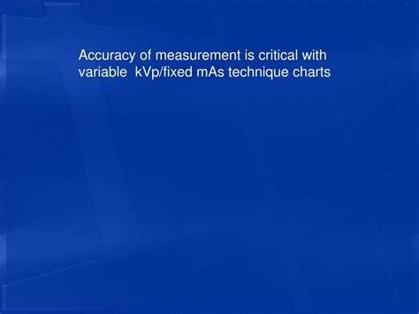 Ppt Preparing Variable Kvp Technique Charts Powerpoint Presentation Free Download Id 6870292