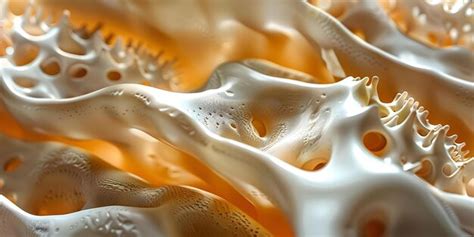 Closeup Image Of Bone Biopsy Sample For Medical Diagnostics Training