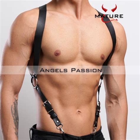 Leather Lingerie Harness Gay Chest Harness Men Bondage Strap