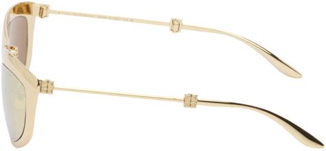 Givenchy Gold Collapsible Sunglasses Givenchy