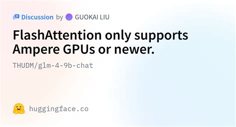 thudm glm 4 9b chat · flashattention only supports ampere gpus or newer