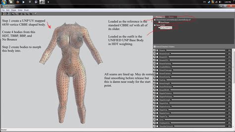 Need A List Of Every Unp Body Type Available Weighting Not Necessary