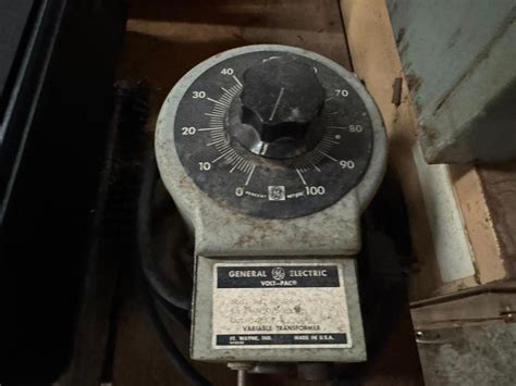 General Electric Volt Pac Variable Transformer Tester Simple Rigging