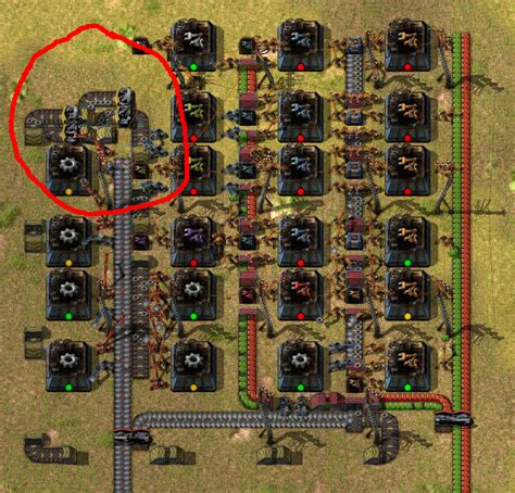 Factorio Whats Going On In The Top Left Corner Of This Inserter