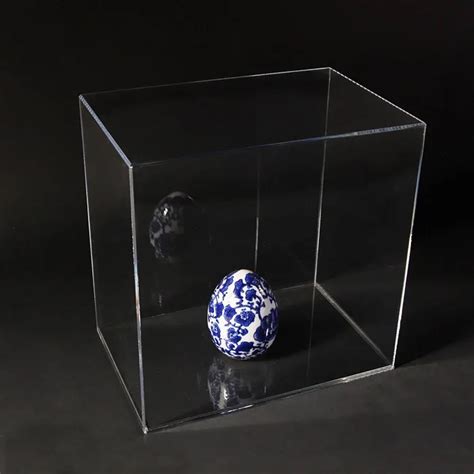 5 Sided Clear Acrylic Display Box Crystal Plexiglass Display Cases Cube
