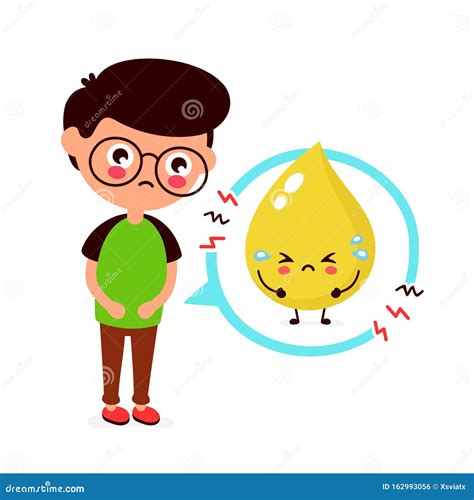 Comic Pee Urine Stream Cartoon Set 189715591