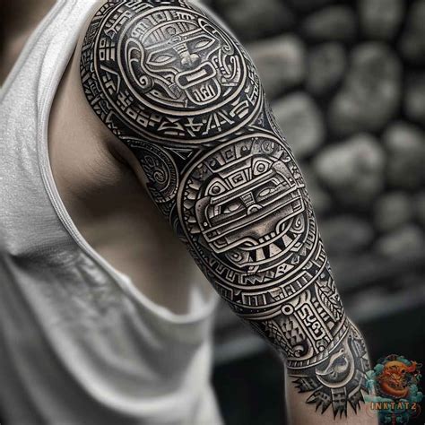 Mayan Tattoos 192 Designs Mayan Tattoos Aztec Tattoos Sleeve Aztec