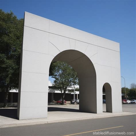 Arch Shaped Building Design Stable Diffusion Online