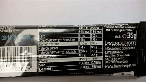 Layenberger Lowcarbone Protein Riegel Schoko Banane 35g Test And Online